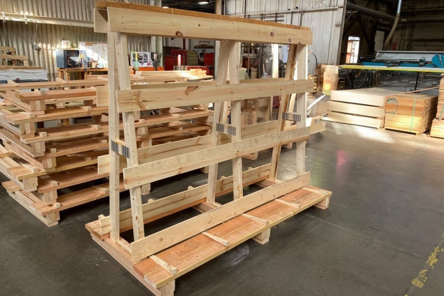 Glass Shipping Crates | Wood & Metal Transport Racks