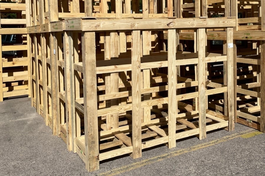 Glass Shipping Crates | Wood & Metal Transport Racks